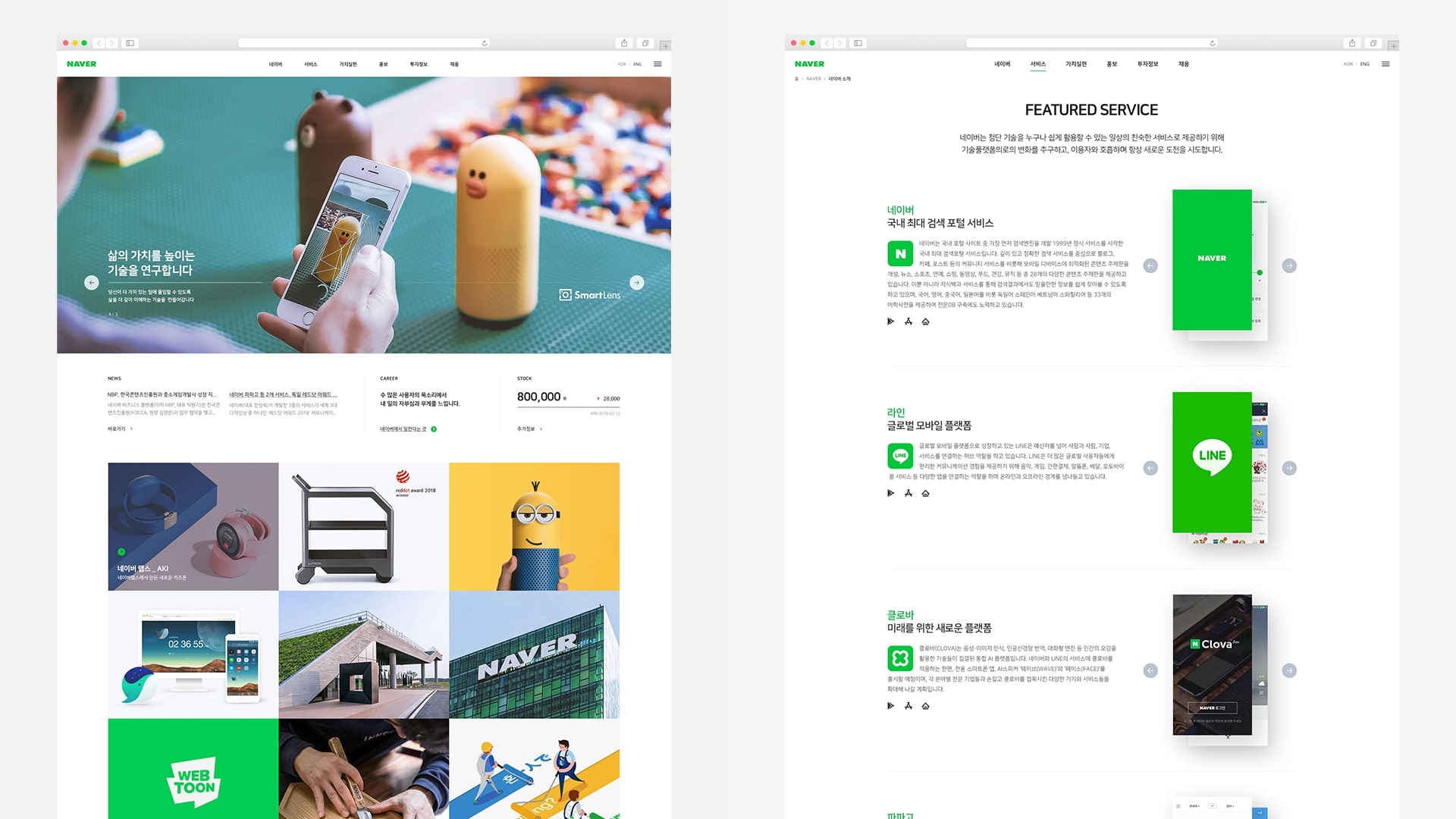 Work - NAVER NAVER Corp. Website